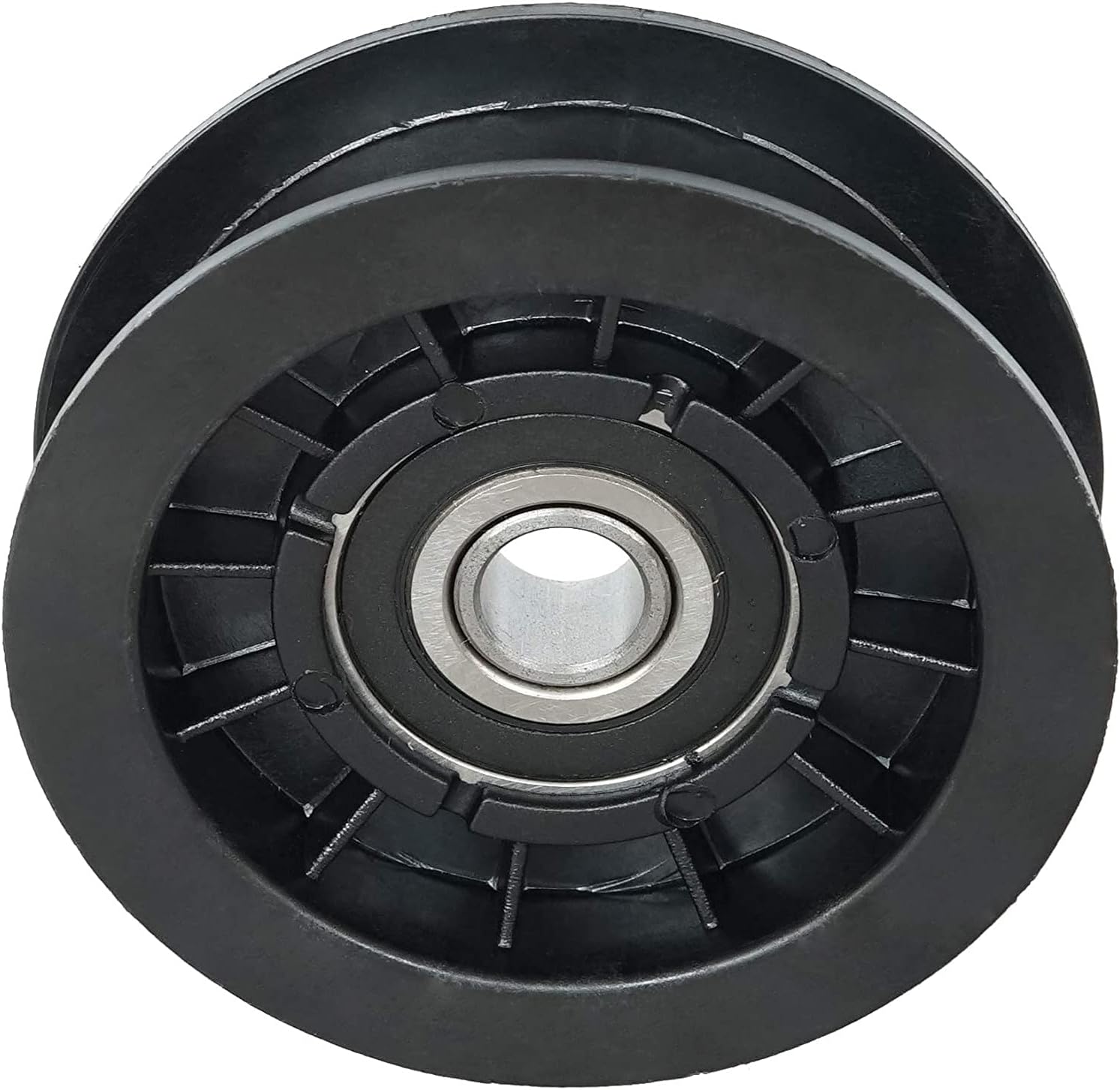 Amazon.com : HASME Flat Idler Pulley 3-3/8" Diameter Replacements for ...