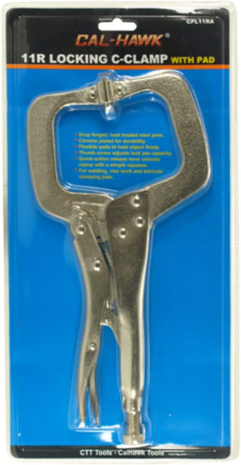 Cal Hawk Tools CPL11RA Locking C-Clamp with Pad - Amazon.com