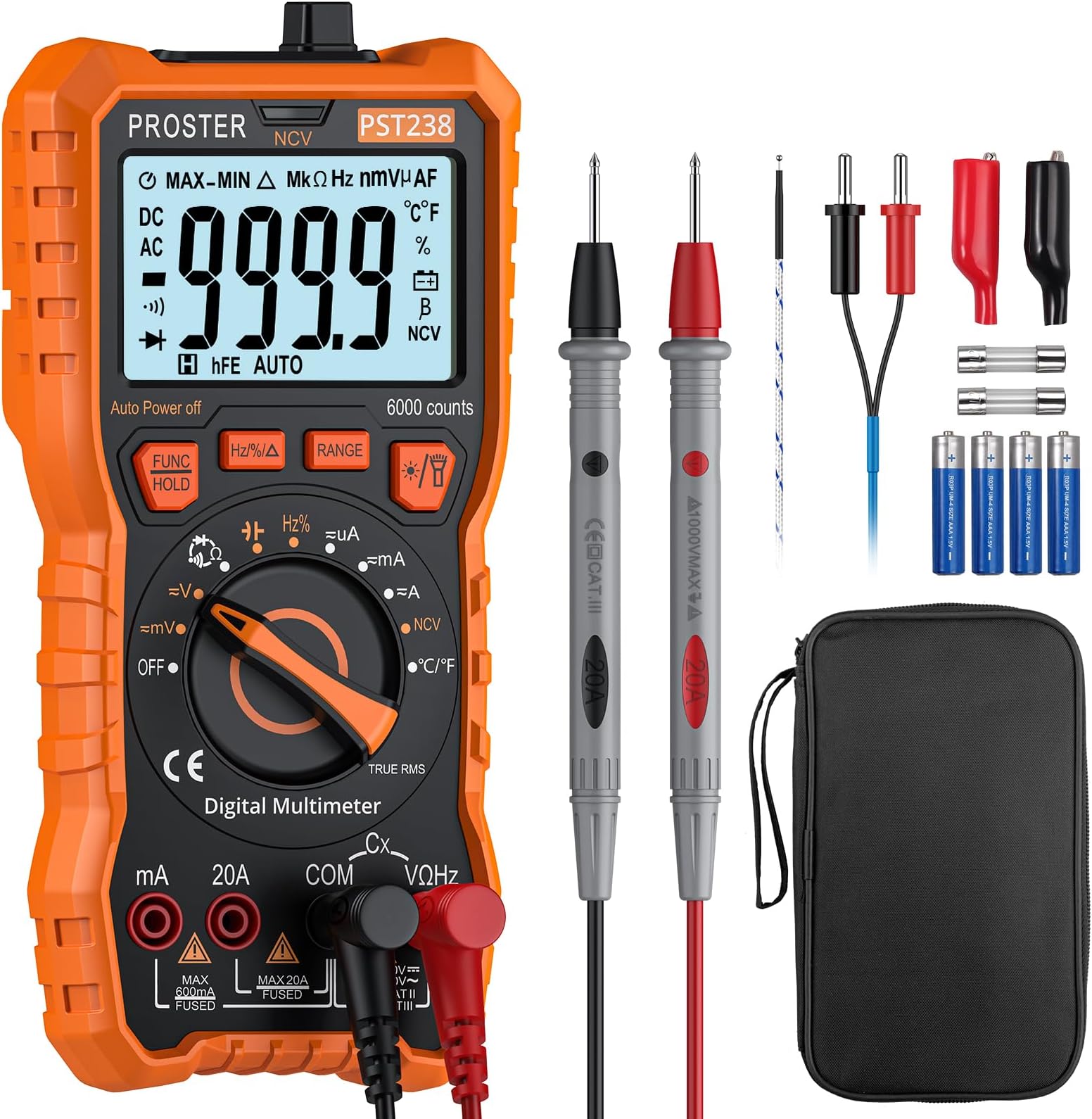 Draper Digital Multimeter | Voltage Tester | LCD Screen Current Meter ...