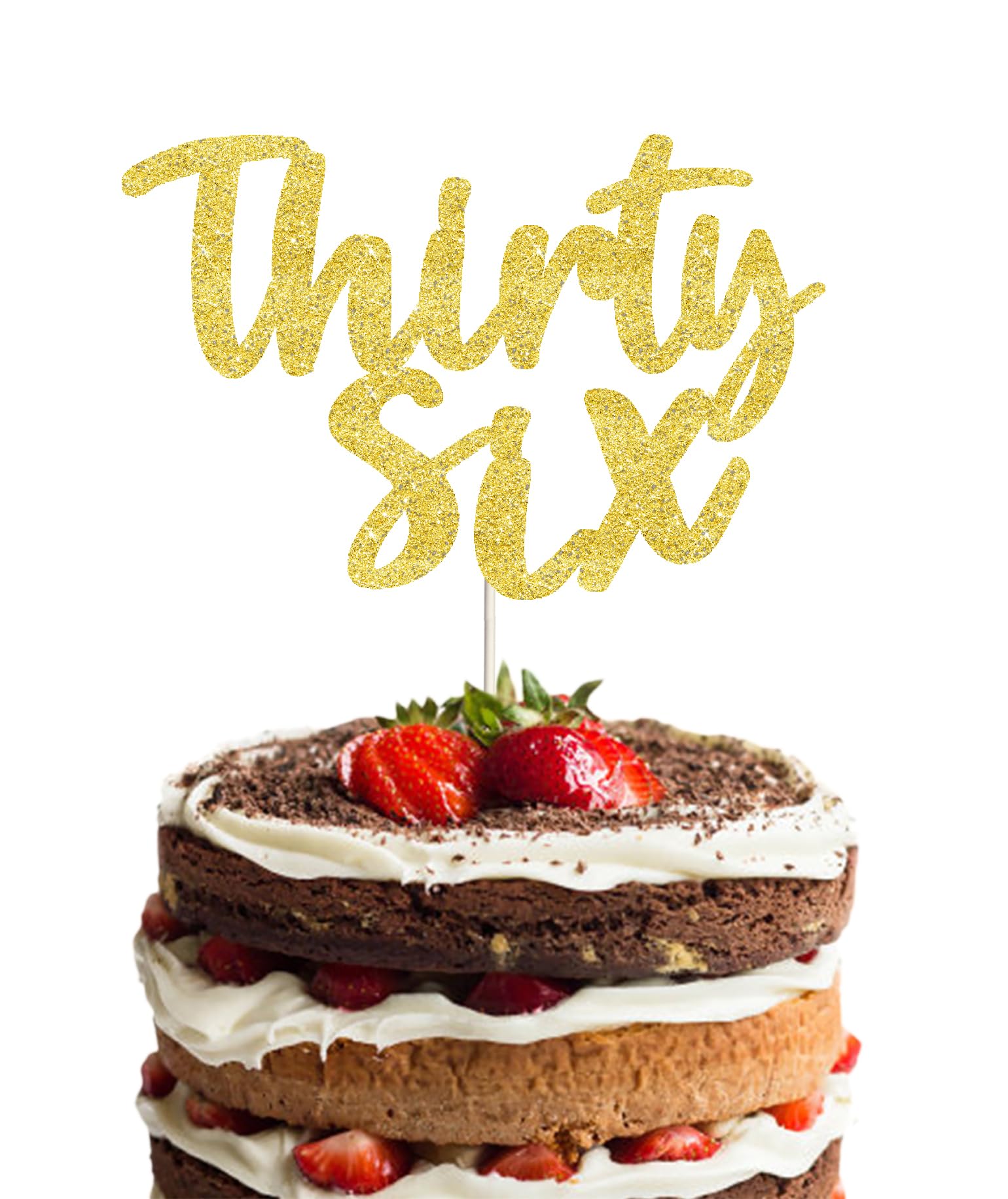 Snapklik.com : Happy 36th Birthday Cake Topper Thirty Six Birthday Cake ...