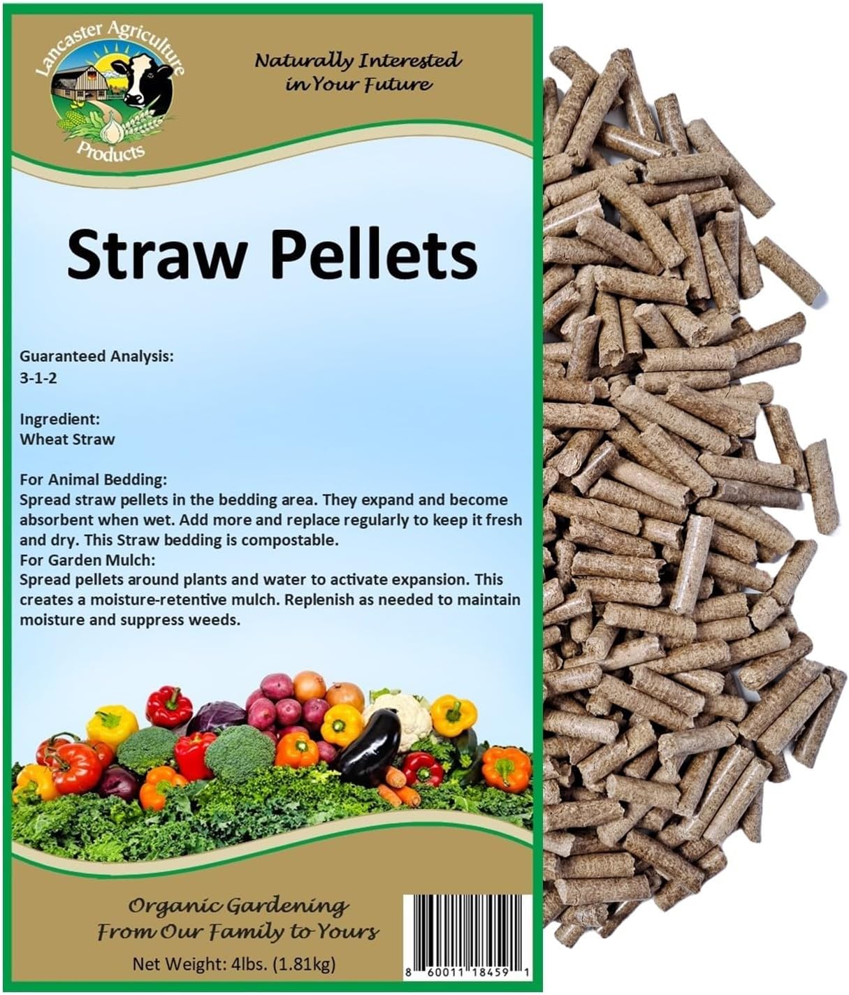 Amazon.com: Organic Straw Pellets 4 Pounds for Litter Boxes and Straw ...
