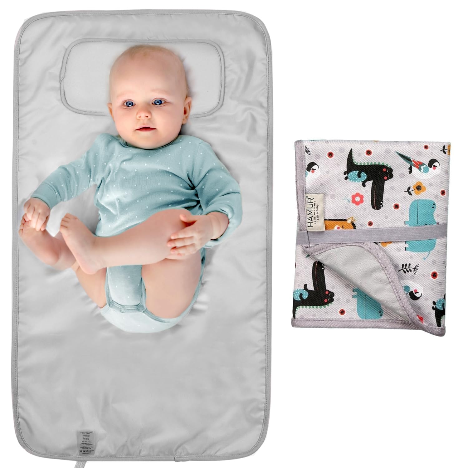 Amazon.com : Portable Diaper Changing Pad - Waterproof Foldable Baby ...