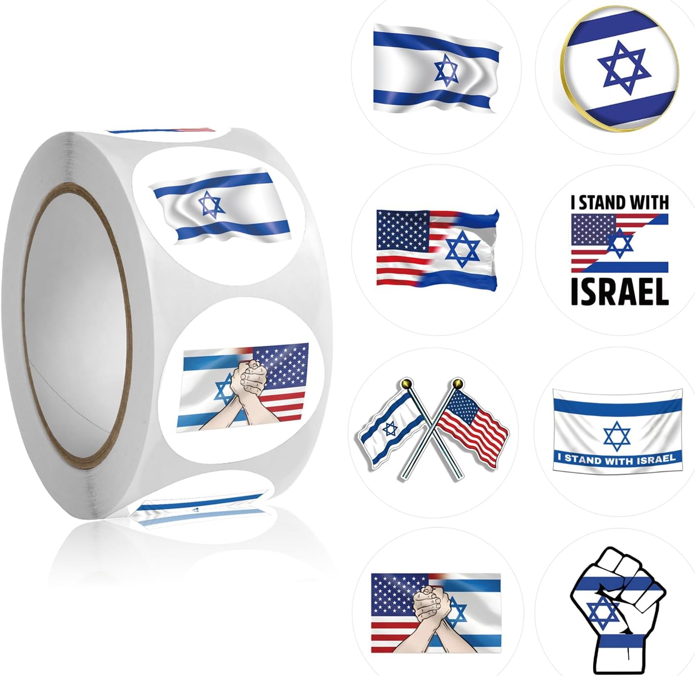 Amazon.com: Joyful Artistry Israel Stickers - Over 330 Heart Israeli ...