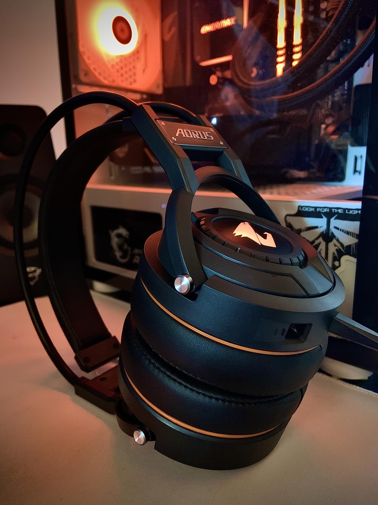 Gigabyte Aorus H5 RGB Gaming Headset, Black : Gigabyte: Amazon.fr ...