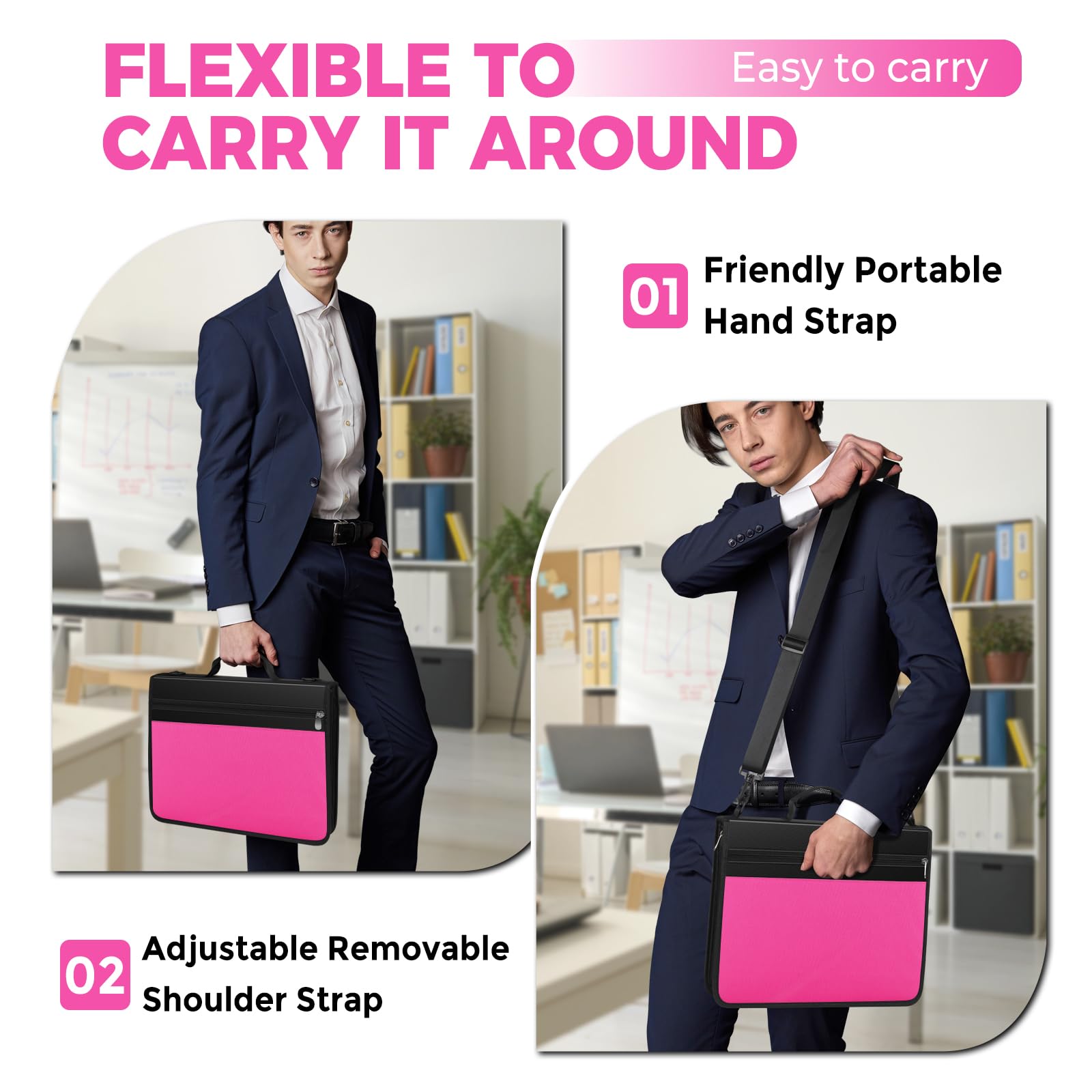 Snapklik.com : KTRIO Zipper Binder, 3 Ring Binder