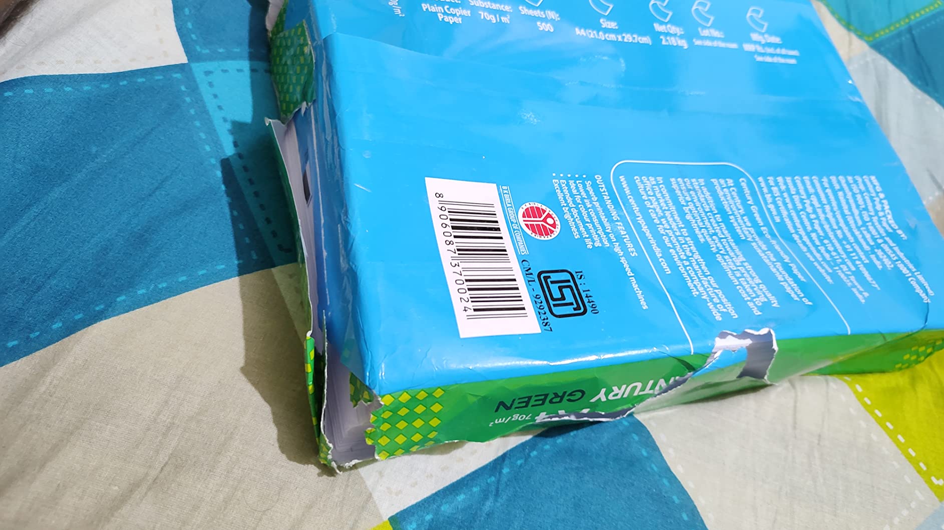 Century Green Copier Paper - A4 Size, 70 GSM 500 Sheets Ream : Amazon ...