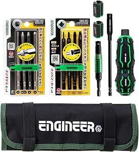 Amazon.co.jp: ENGINEER エンジニア 合体工具7点セット 頭が潰れたプラスネジ・六角穴付きボルト対応 皿ネジも外せるネジ外し用ドライバー DXZ-06 : DIY・工具・ガーデン