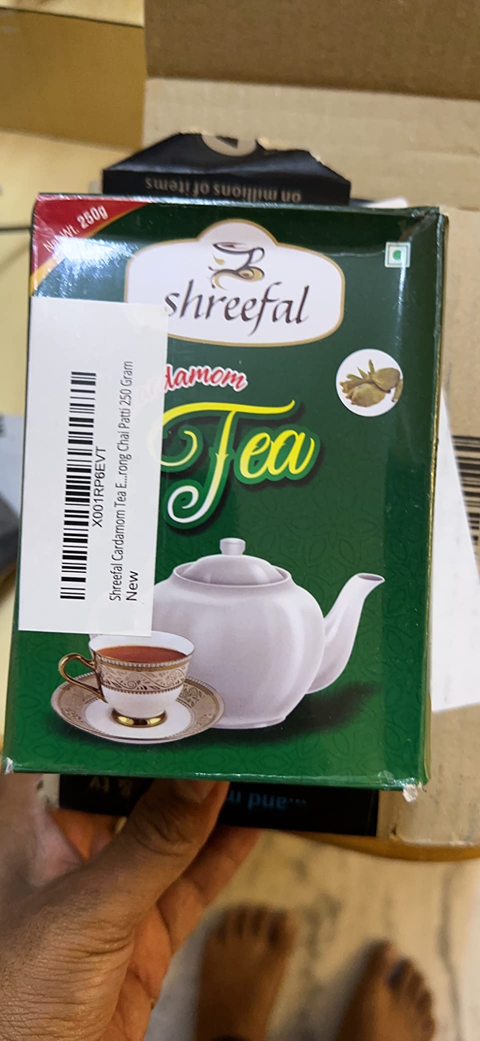 Shreefal Cardamom Tea Elaichi Flavoured Natural Ground Strong Chai ...