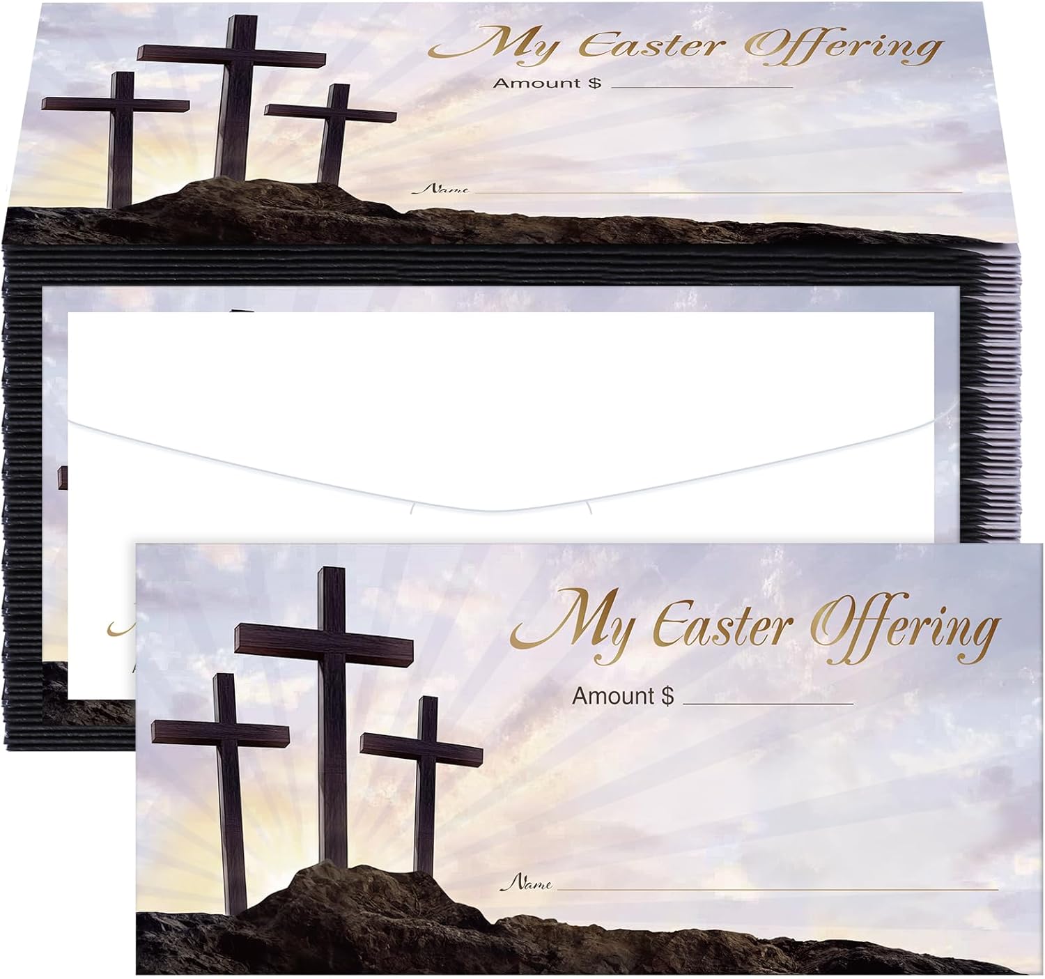 Amazon.com : Tinlade 200 Pcs Easter Offering Envelopes for Church He Is ...