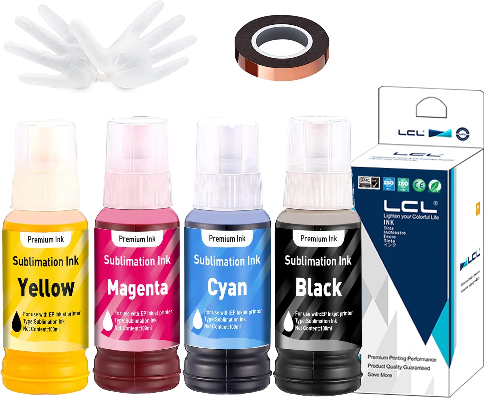Sublimation Ink cartridge refill Kit Compatible with Epson and Ricoh ...