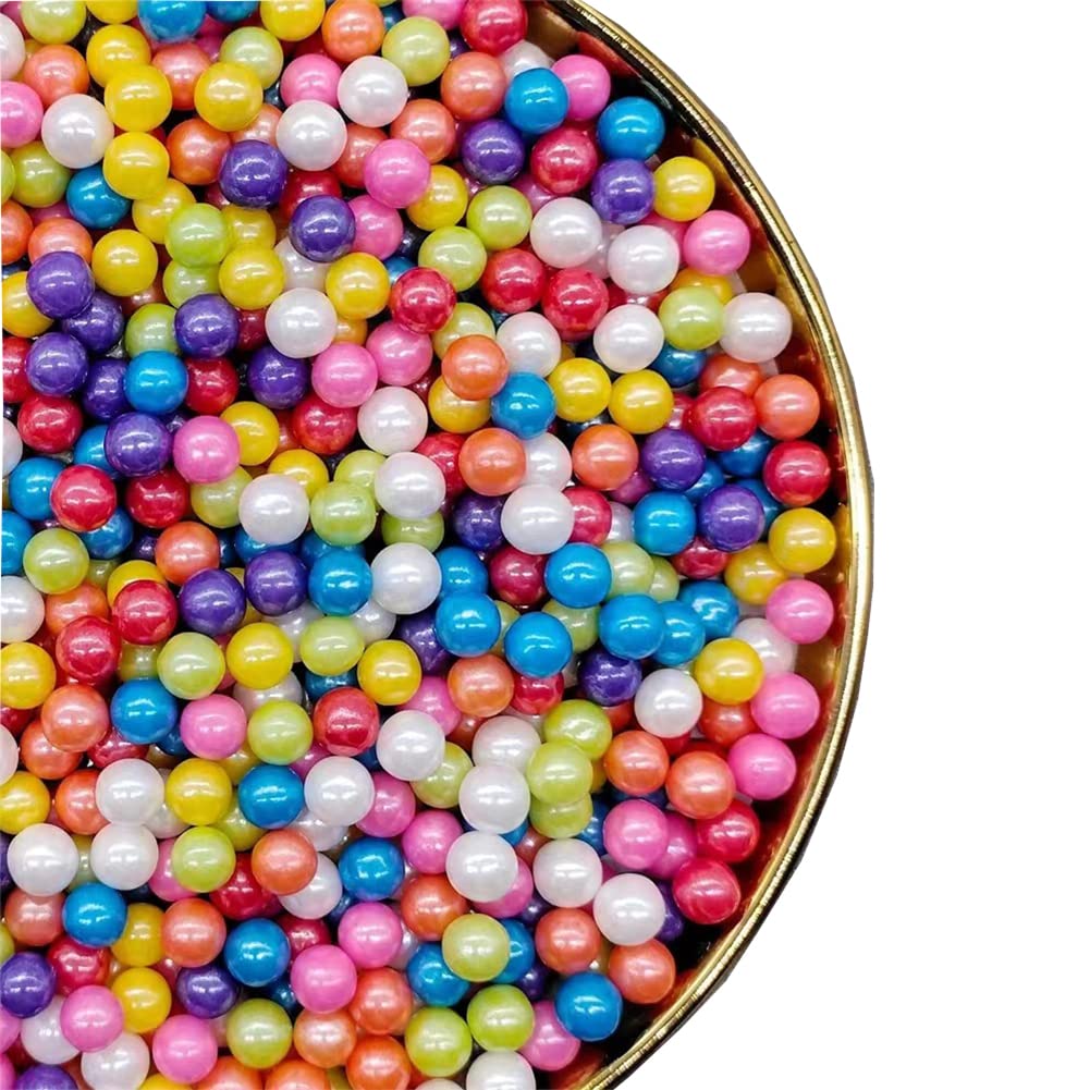 Amazon.com: Sprinkles Rainbow Edible Pearls,Cake Sprinkles 130g 4.6OZ ...
