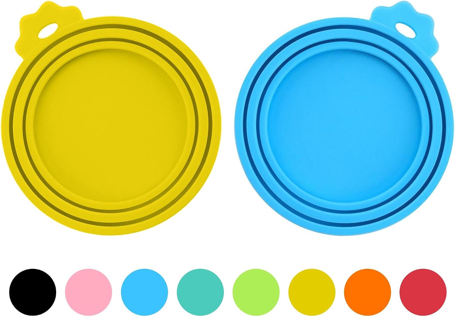 Amazon.com: PWOD 2 Pack Pet Food Cans Lids, Silicone Food Can Covers ...