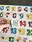 Amazon.com: Number Puzzle for Toddlers Jumbo - Educational Wooden ...