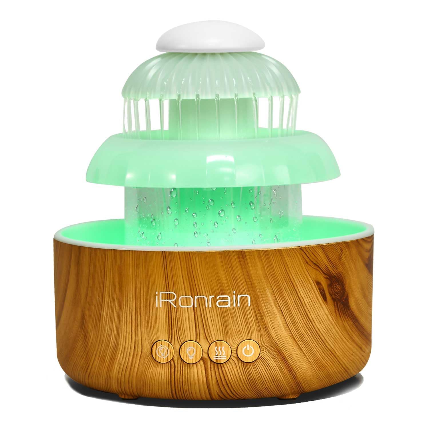 Amazon.com: iRonrain Water Flowing Cool Mist Humidifier for Bedroom ...