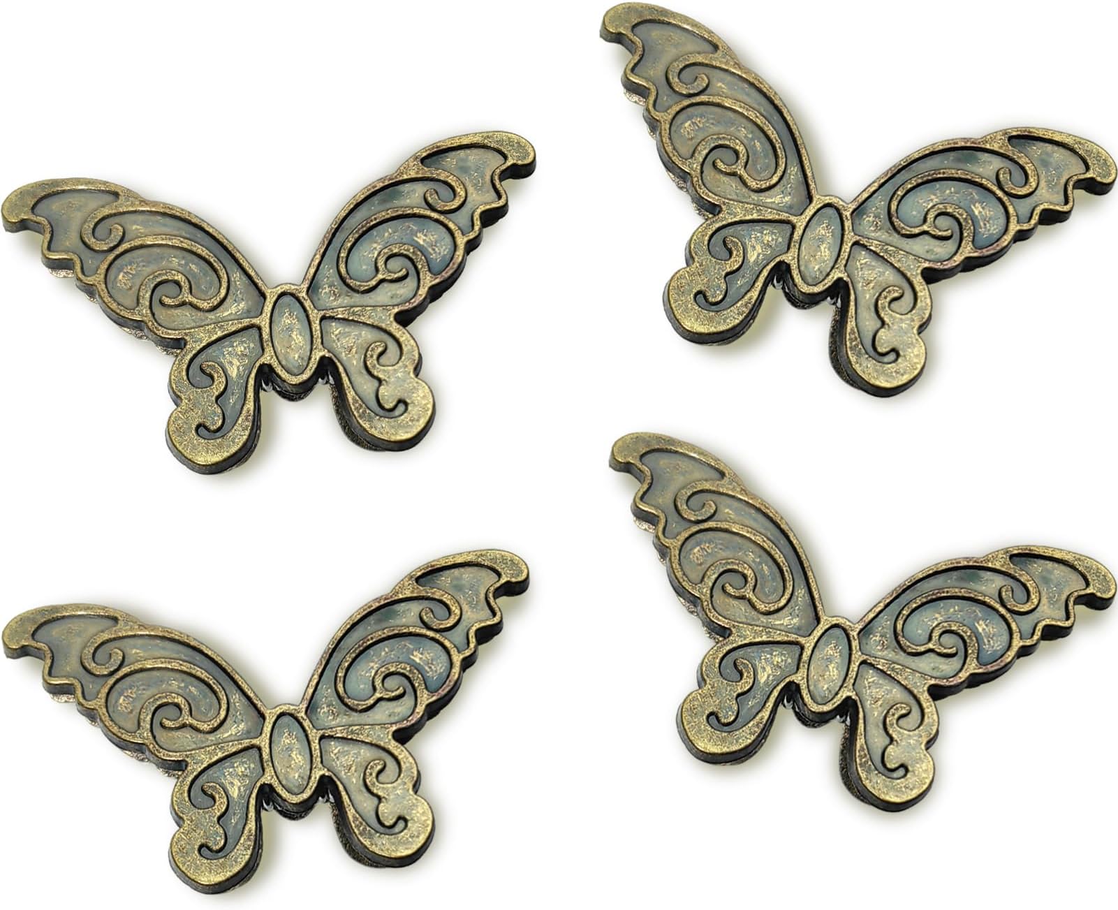 Amazon.com : SHINEOFI Vintage Butterfly Metal Book Clip 4pcs Butterfly ...