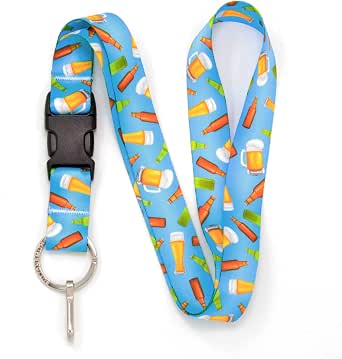 Amazon.com: Buttonsmith Beer Premium Lanyard - with Buckle and Flat ...
