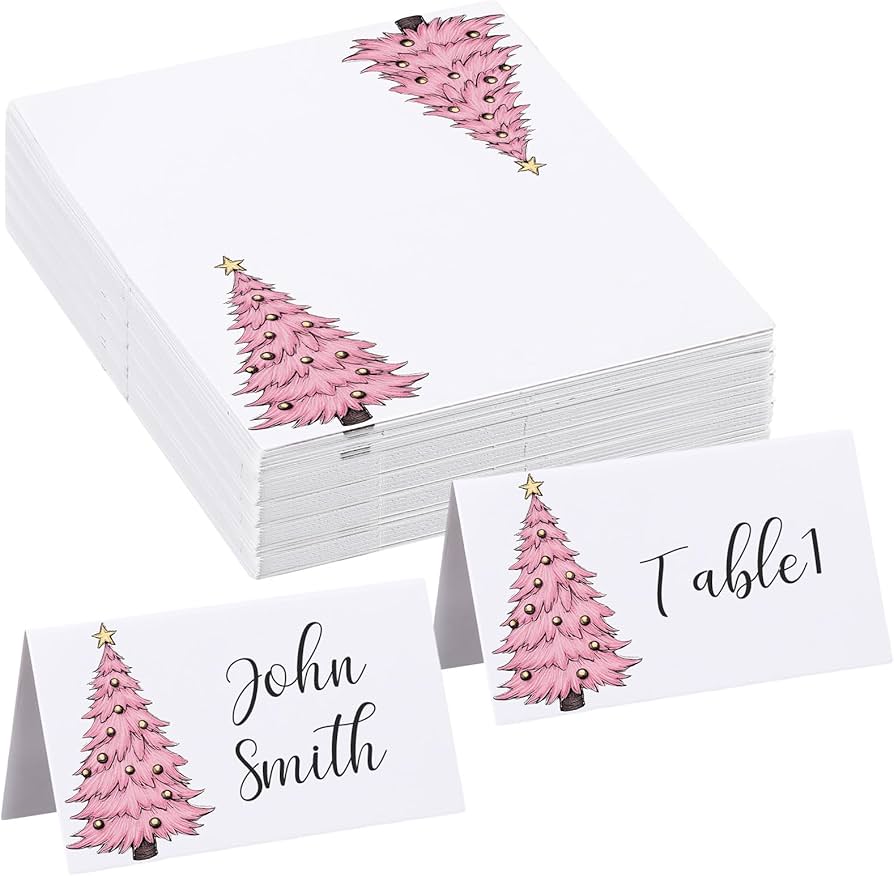 Christmas Name Placecards Christmas Place Cards, Printed Christmas