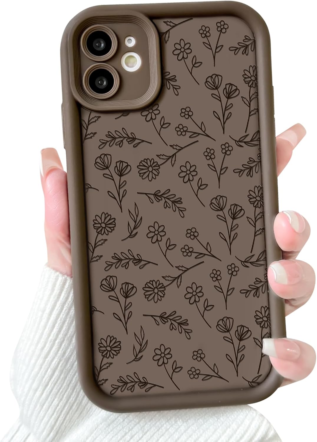Amazon.com: NITITOP Compatible with iPhone 12 Case Cute Flowers Floral ...