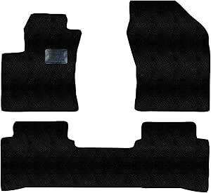 Amazon.com: Carpet Front & Rear Floor Mats, Black, Compatible with ...