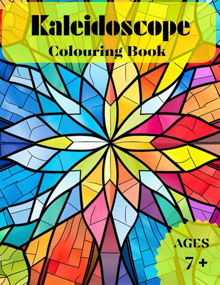 mandala geometric kalidescope coloring pages