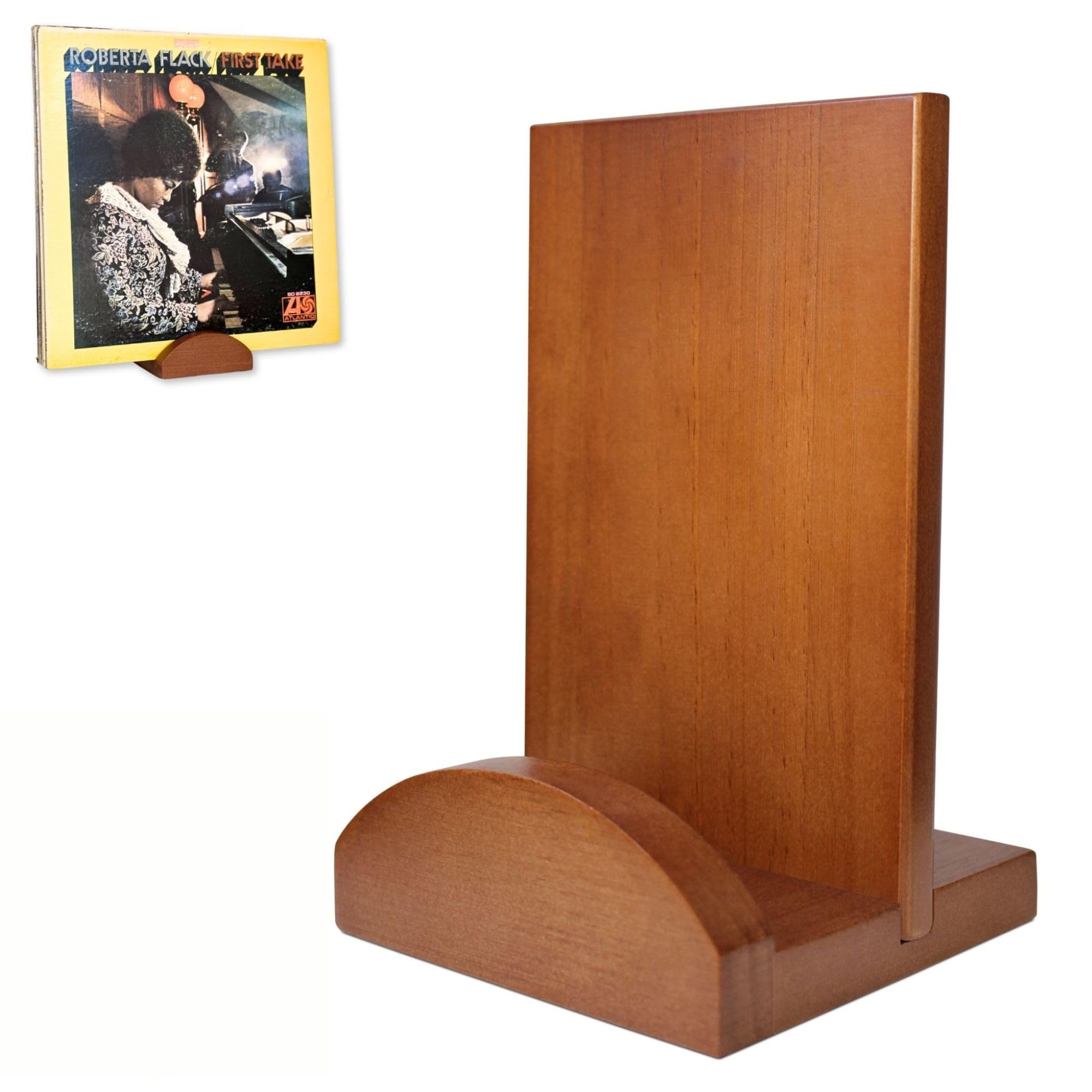 Amazon.com: Vinyl Record Display Stand: Solid Wood Now Playing Vinyl ...