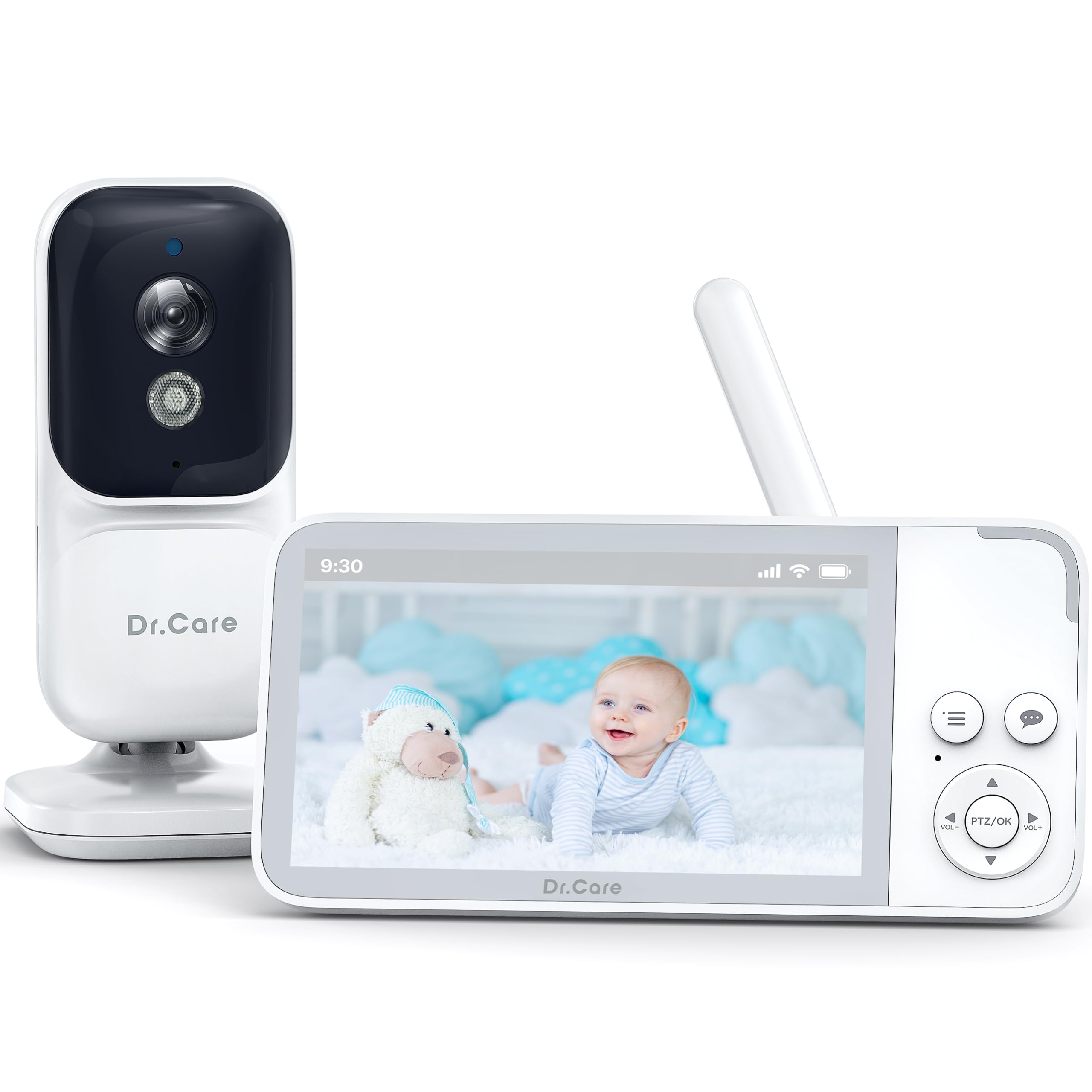 Amazon.com: Dr.Care NeoView Video Baby Monitor -3.5” Screen, 2-Way ...