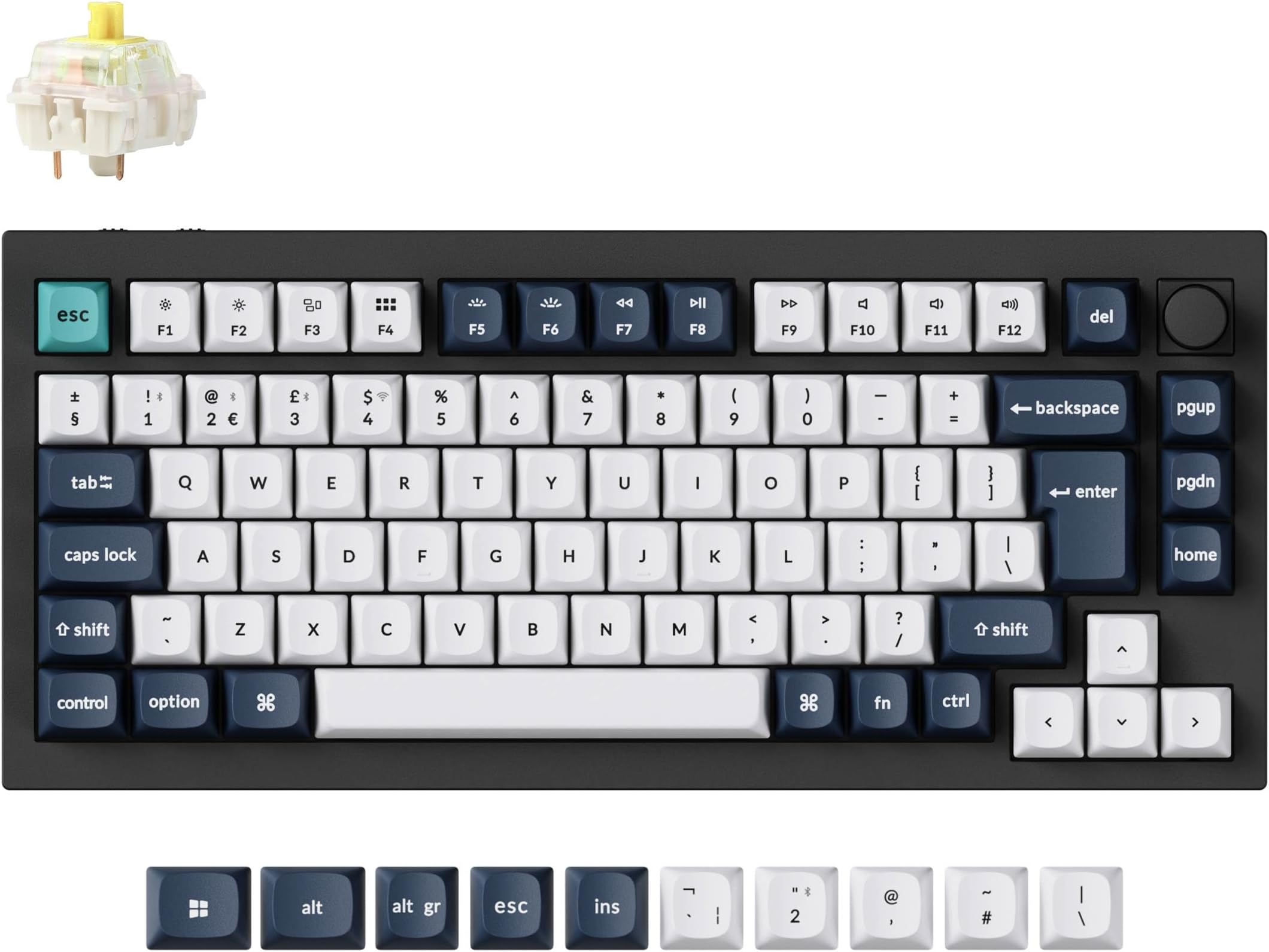 Keychron K2 HE Custom Mechanical Gaming Keyboard, RGB Aluminum Frames ...