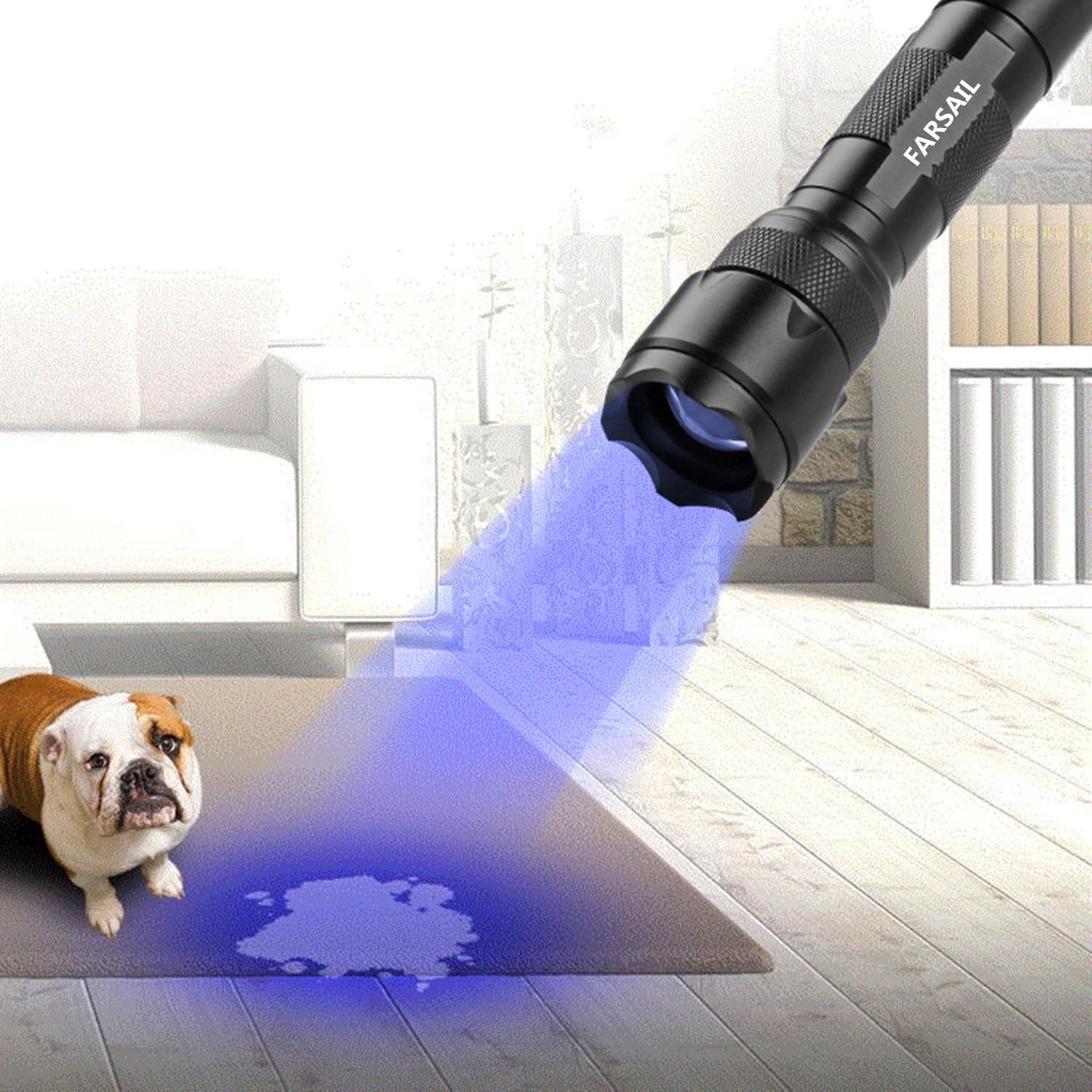 Snapklik.com : Blacklight Flashlight 395-410nm, High Power UV ...