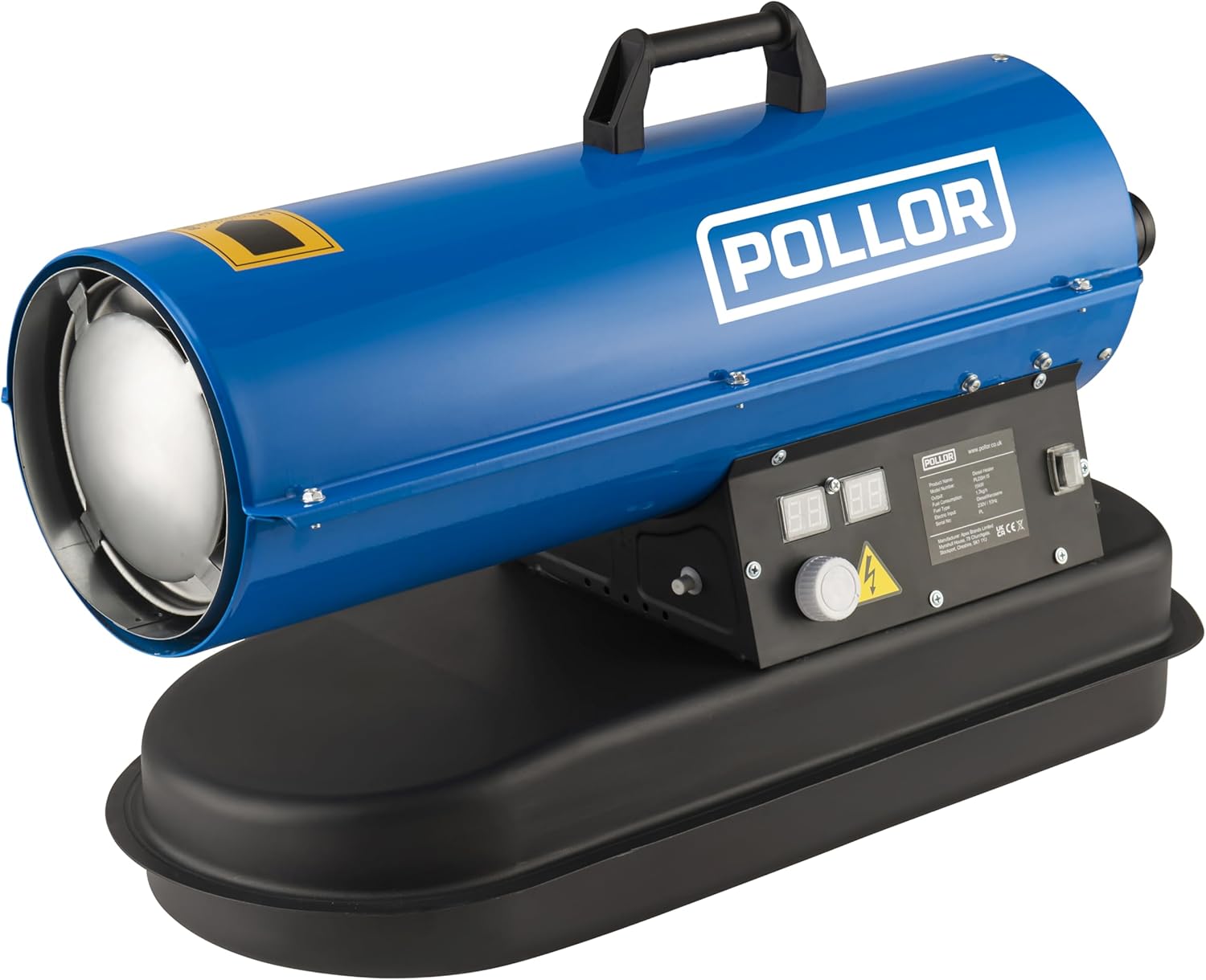 POLLOR Diesel Space Heater 15kW Kerosene Workshop Garage 51,200 BTU/hr ...