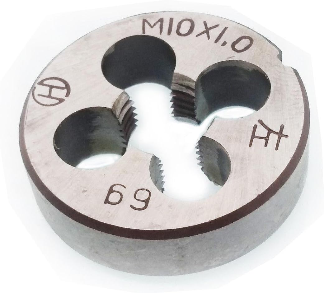 Amazon.com: HSS 10mm x 1.25 Metric Die Left Hand Thread M10 x 1.25mm ...