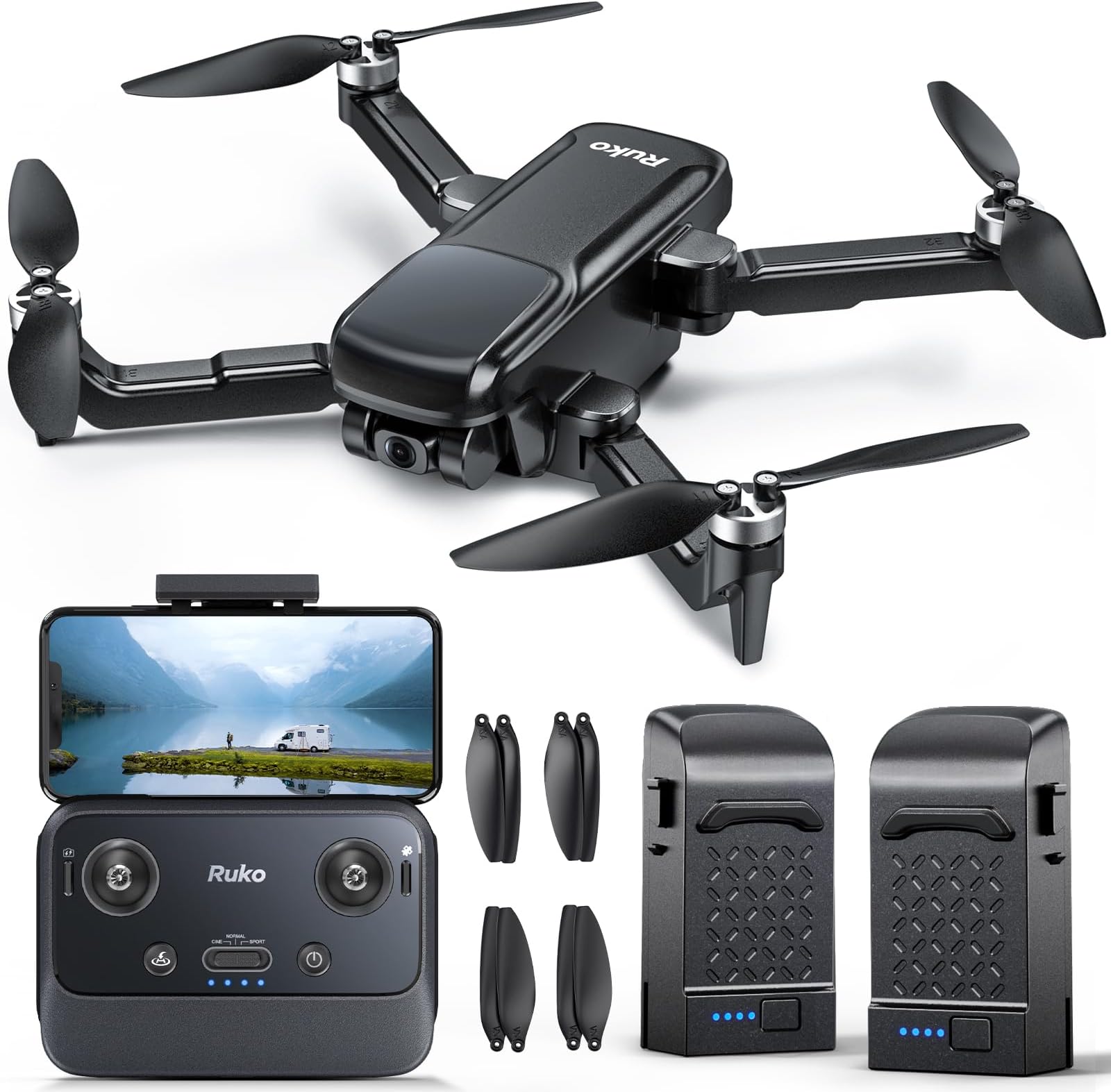 Amazon.com: Potensic ATOM SE GPS Drone with 4K EIS Camera, Under 249g ...