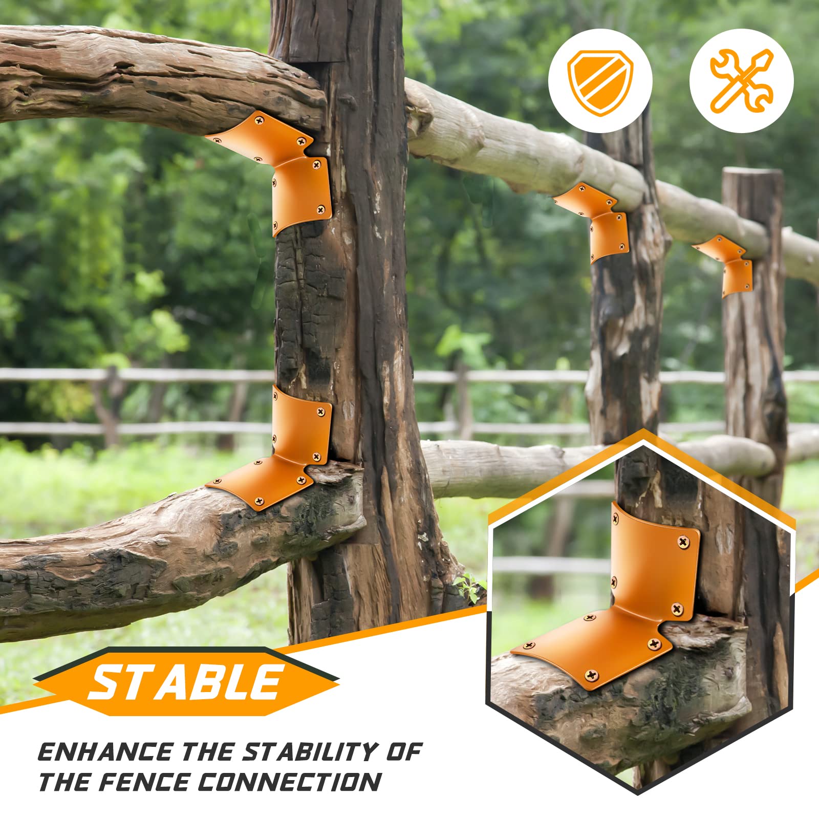 Round Fence Post Bracket Wood To Round Steel Post Adaptors Line