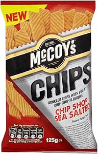 McCoy's Chip Shop Sea Salted Flavour Potato Snack, 125 g : Amazon.co.uk ...