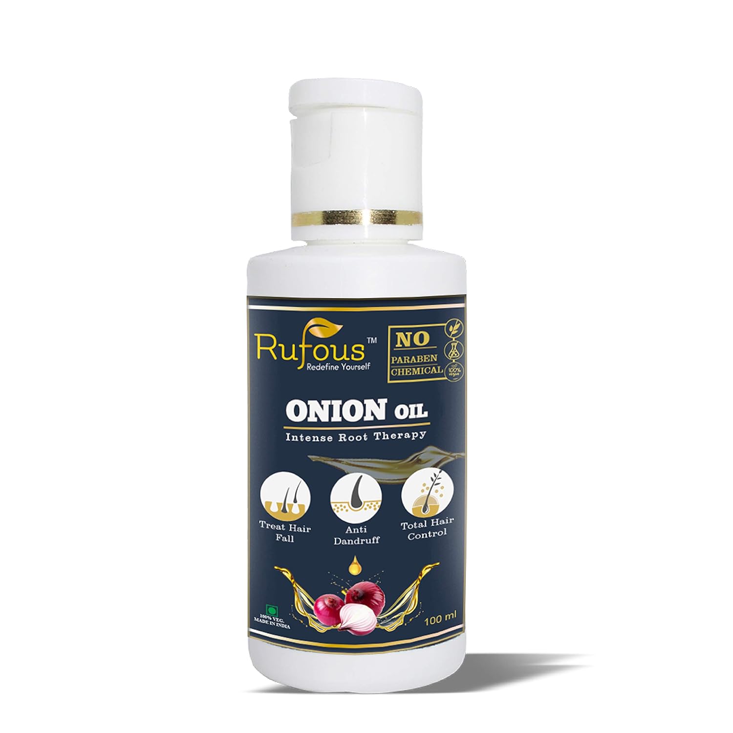 Rufous Onion Hair Oil for Hair Growth, Hair Fall Control & Dandruff ...