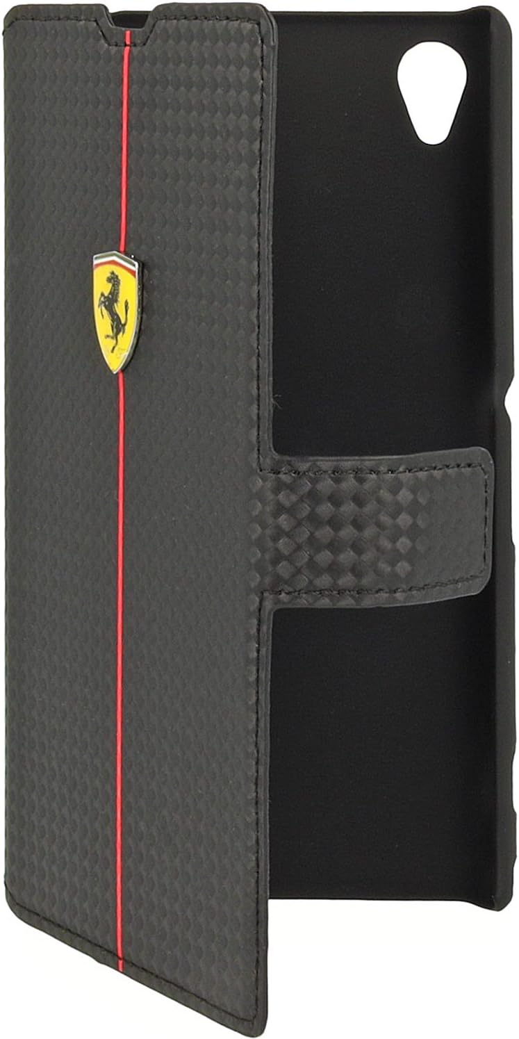 Ferrari Formula One Carbon Serie Buch Flip Tasche für Sony Xperia Z1 Z ...
