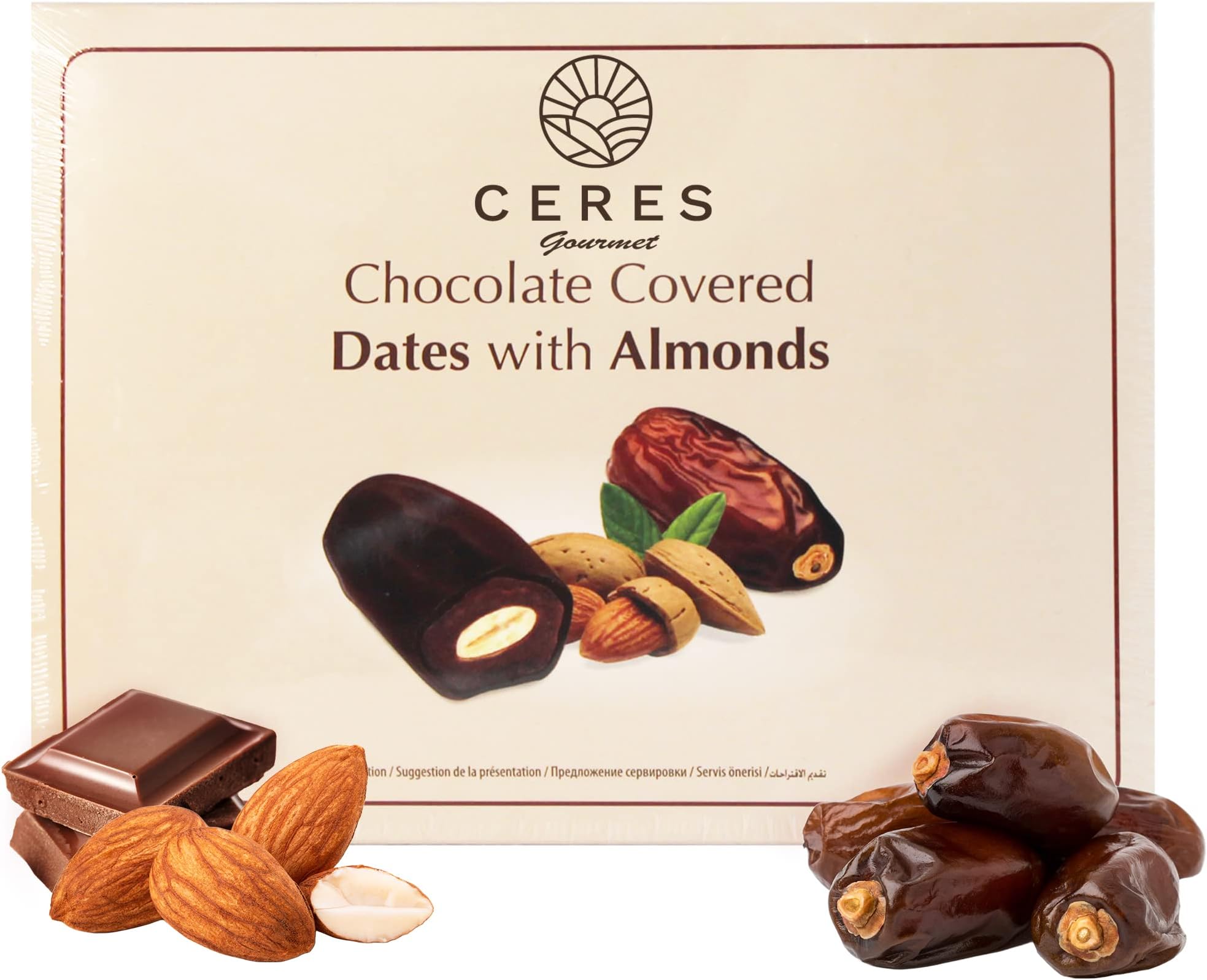 Amazon.com : Dark Chocolate Coated Medjool Dates Stuffed with Almonds ...