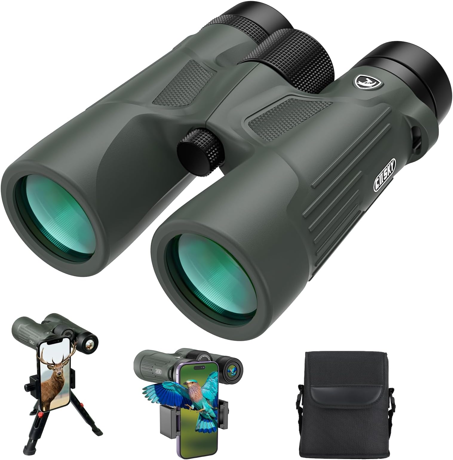 Amazon.com : WOSPORTS 10x42 Binoculars for Adults, IP67 Waterproof ...