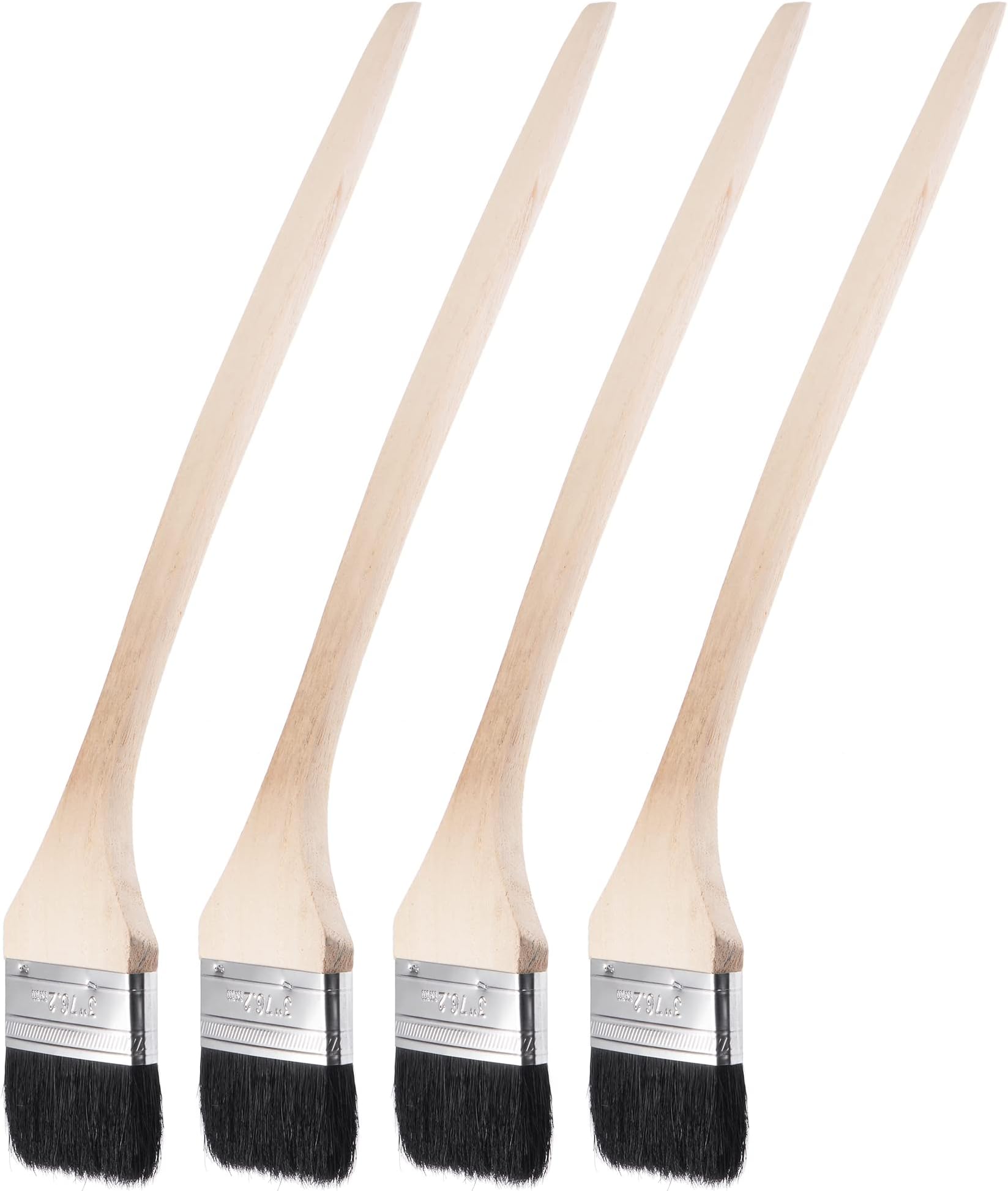 Amazon.com: Brush Head Width 40mm/1.5 inch Long Wood Handle Metal ...