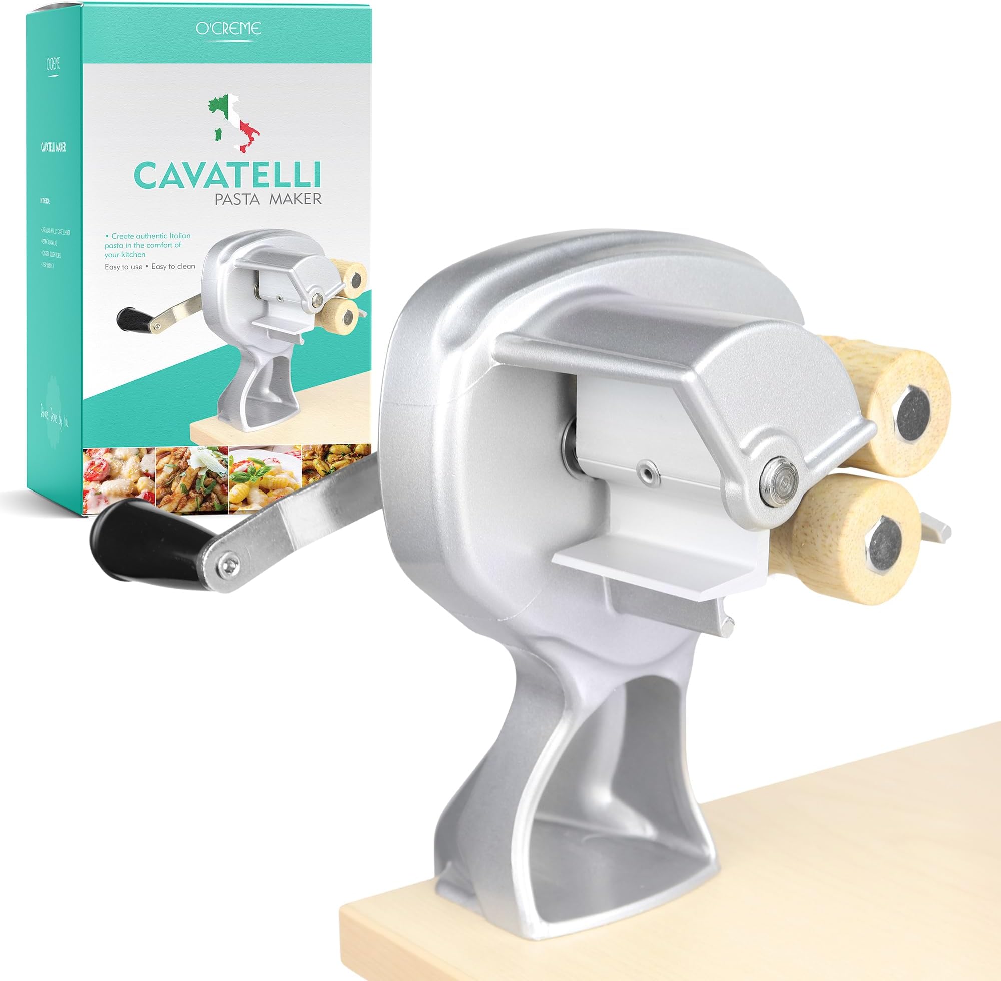 Amazon.com: O'Creme Cavatelli Pasta Maker – Original Italian Pasta ...