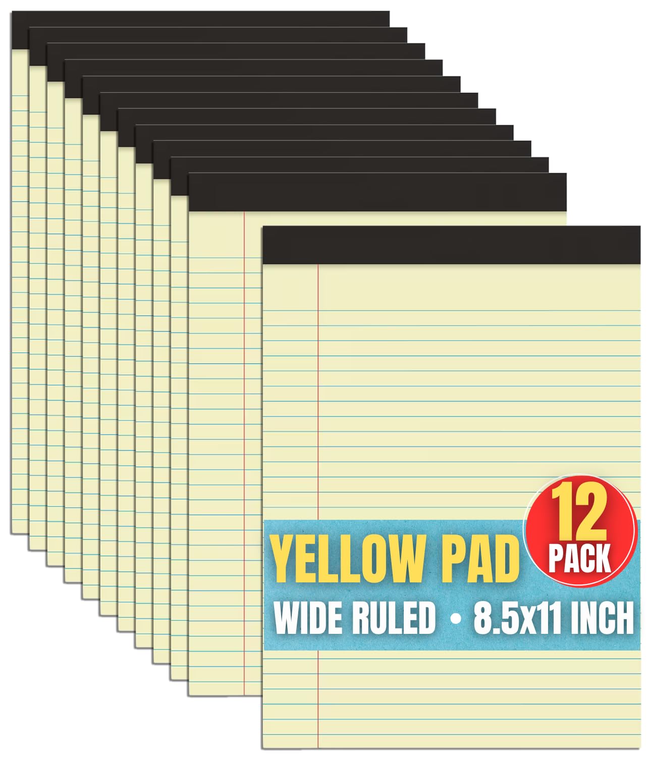 Snapklik.com : Yellow Legal Pads 8.5 X 11, Perforated Wide Ruled ...