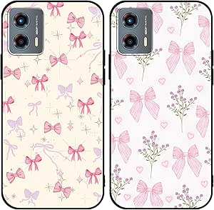 Amazon.com: Zrutru 2 Pack Pink Bow Phone Case for Motorola Moto G 5G 2023 6.5",Cartoon Cute ...