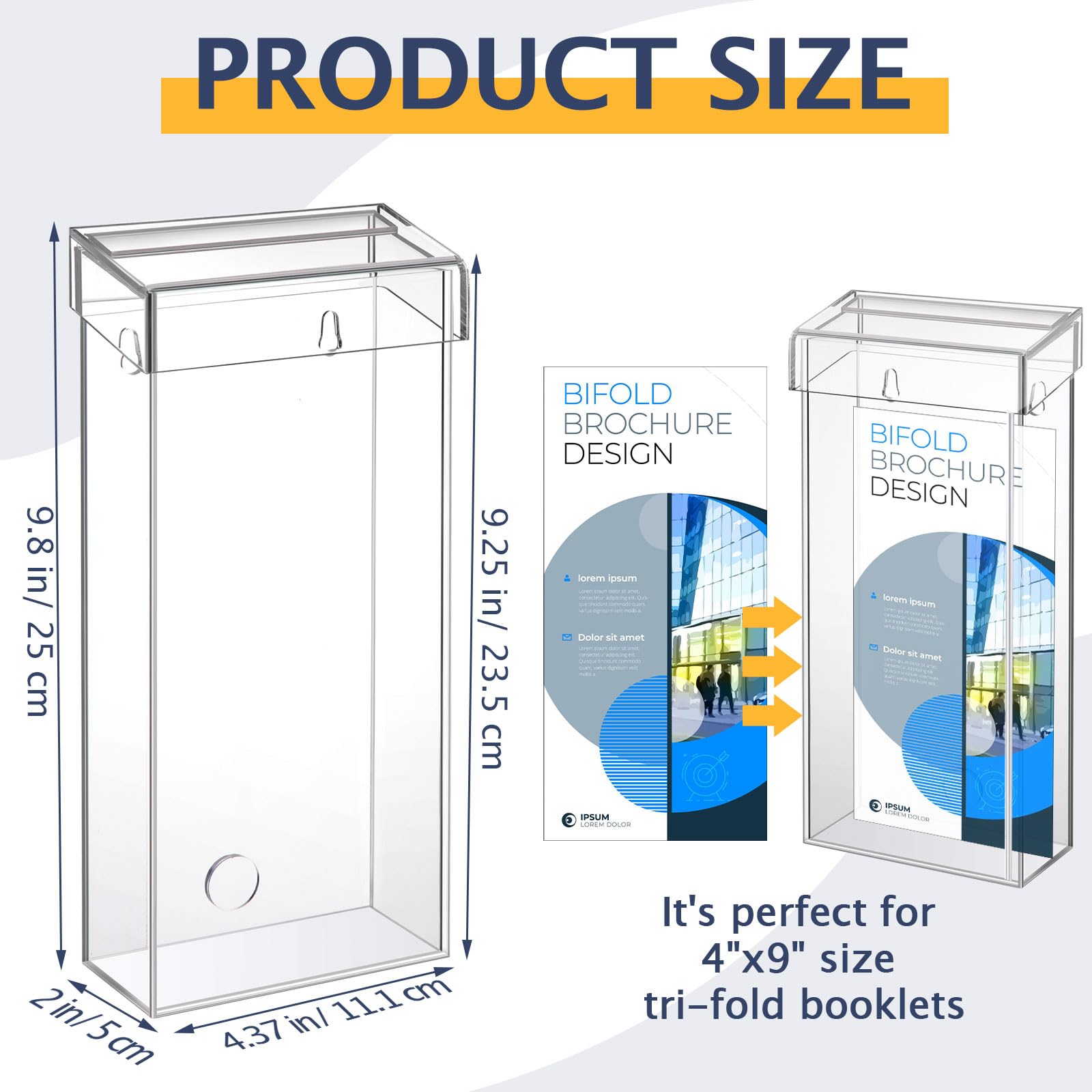 Snapklik.com : Remerry 1 Pcs Outdoor Brochure Holder 4 X 9 Inch ...