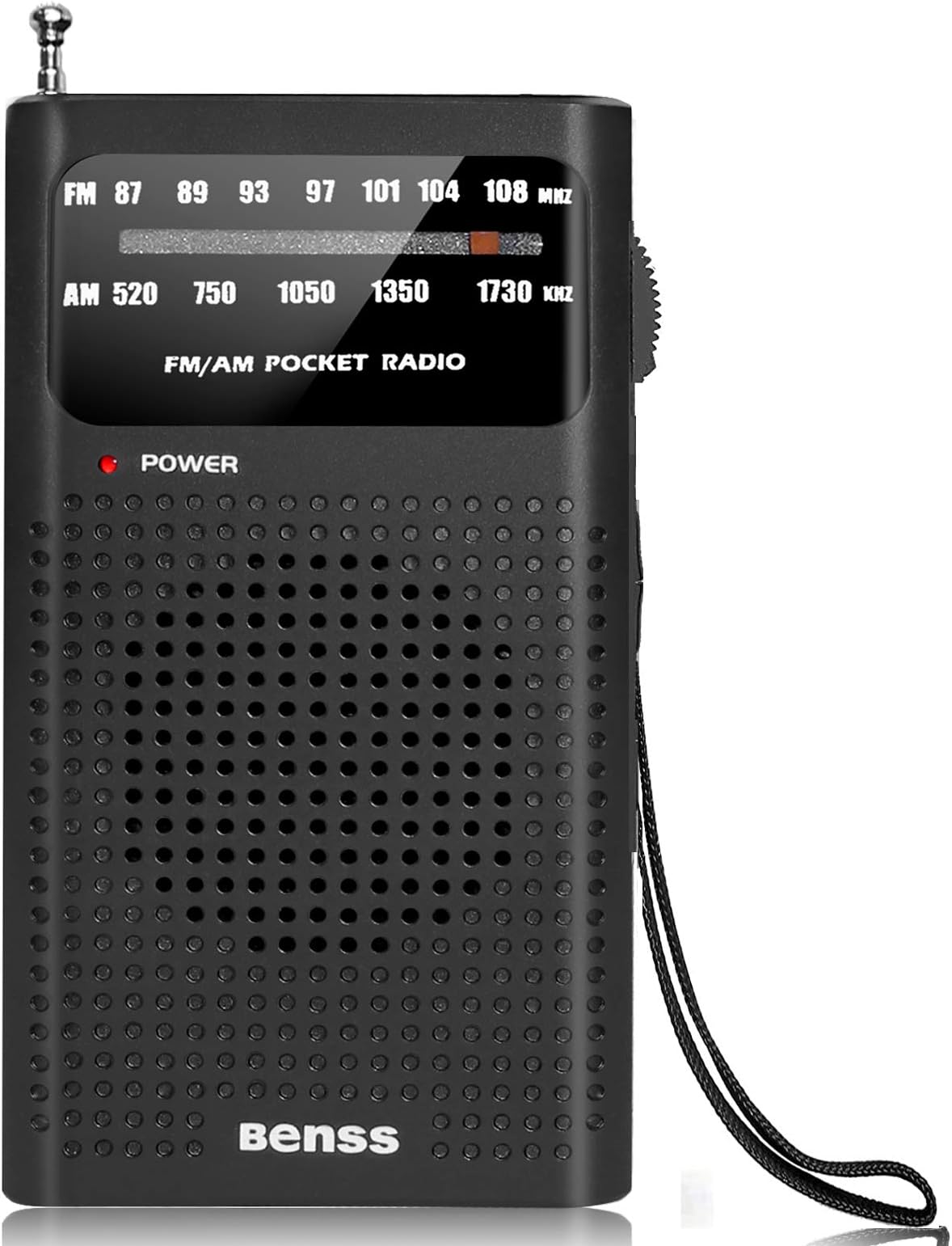 Benss Small Radios Portable AM FM, transistor radios 2AA Battery ...