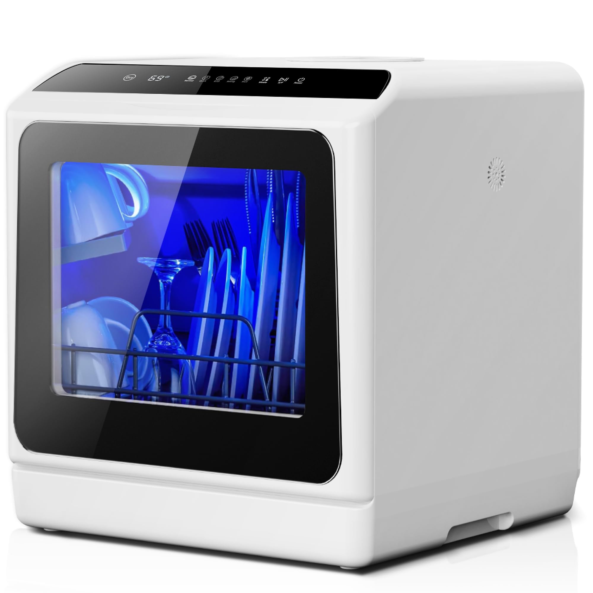 Amazon.com: EUHOMY Countertop Dishwasher with 5 L Built-in Water Tank ...