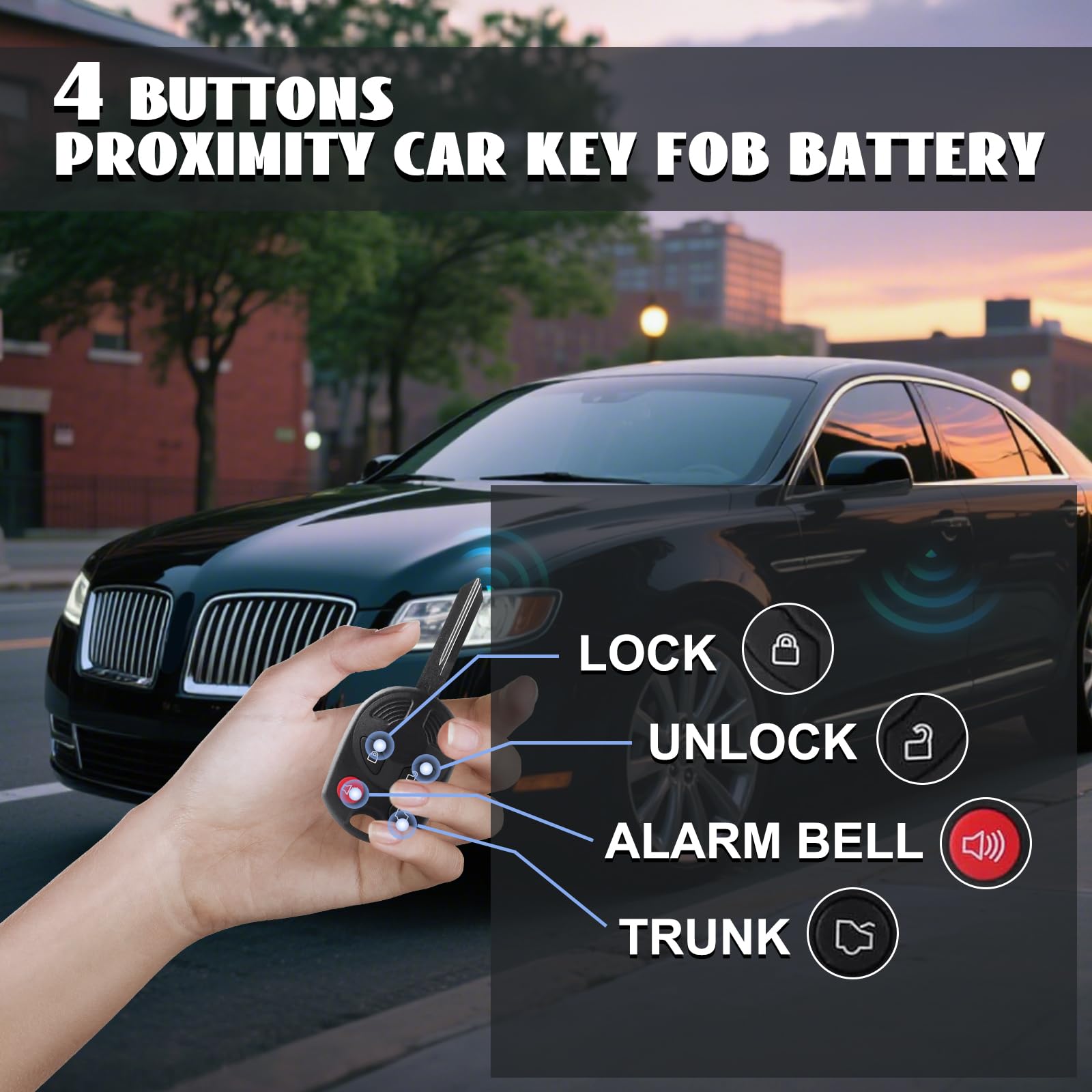 Snapklik.com : Remote Car Start Keyless Entry Control Key Fob ...
