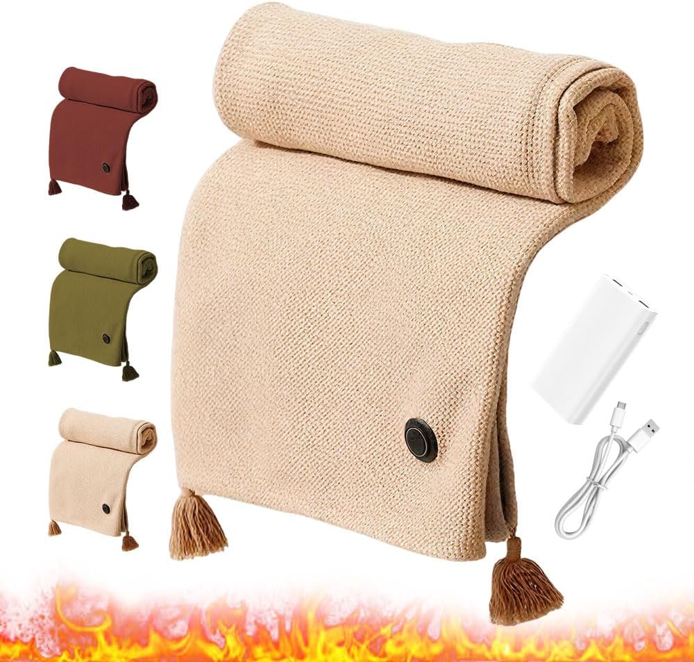 Amazon.com: Portable Heated Shawl, 2025 New USB Heated Shawl Blanket ...