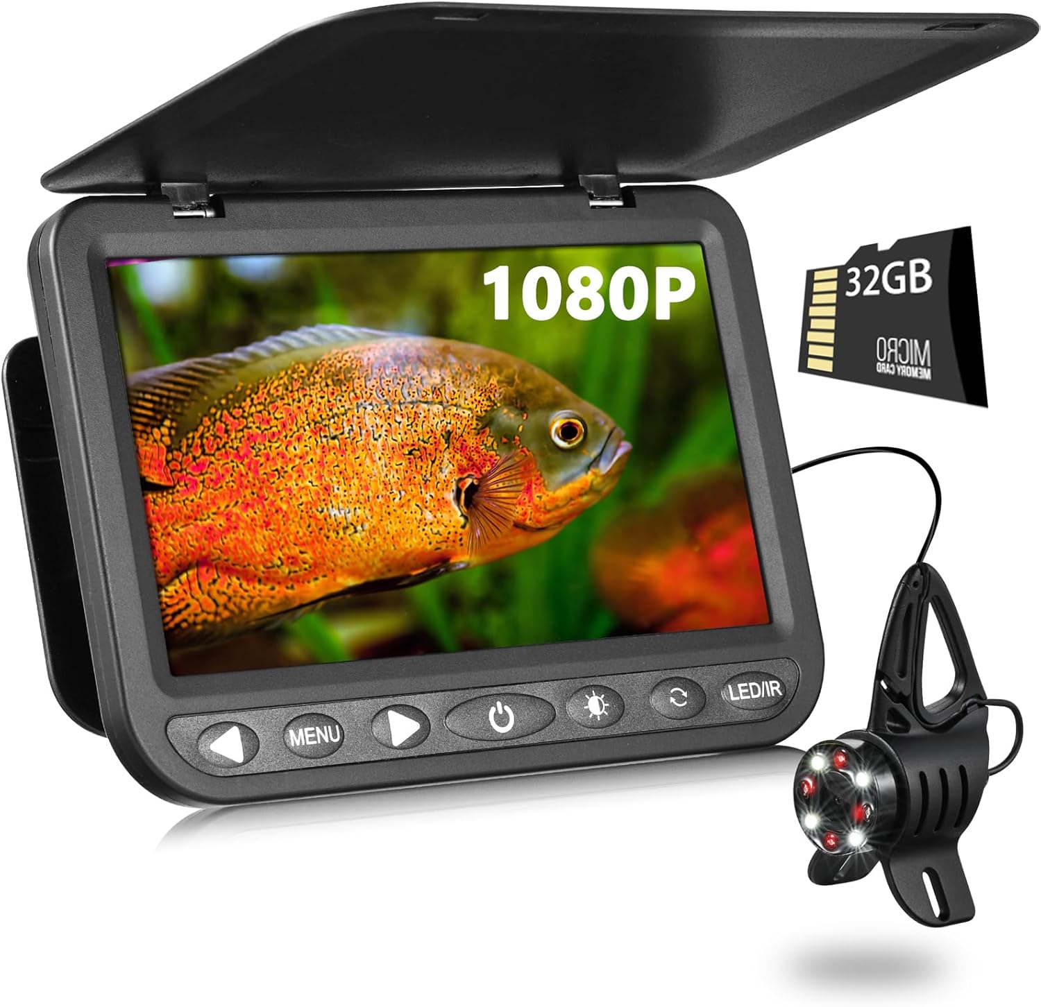 Amazon.com: FishPRO True HD 1080P Underwater Fishing Camera 7'' IPS w ...