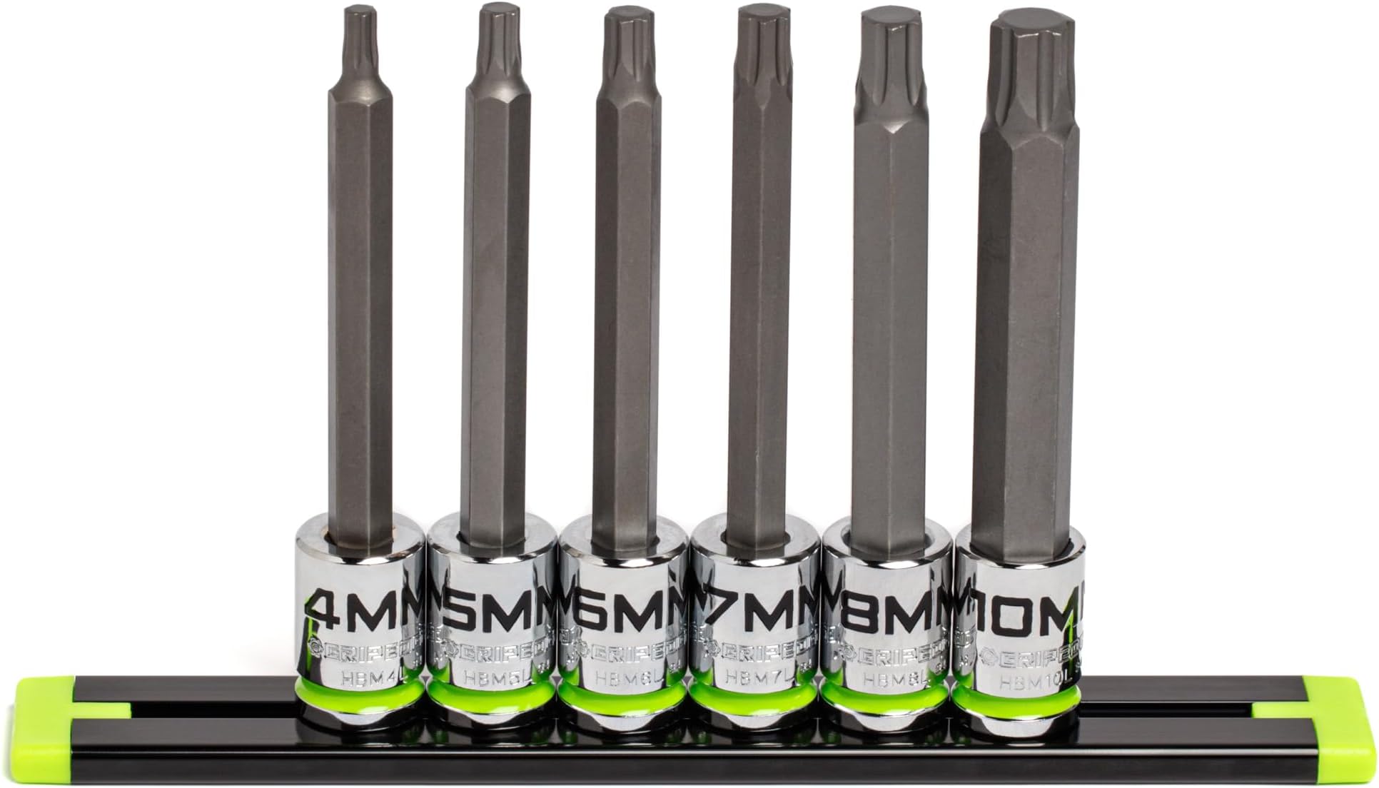 GRIPEDGE HEX Bit Socket Set | 7-PC - 3/8'' Drive Short Metric RPT Hex ...