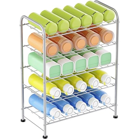Amazon.com: GILLAS 6 Tier Water Bottle Storage Rack, Free Standing ...
