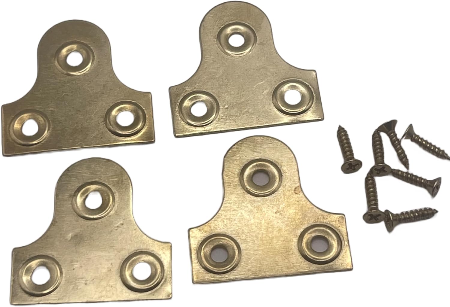 Aretro 38mm Picture Frame Brackets Brass Plated Picture Hanging Plates ...